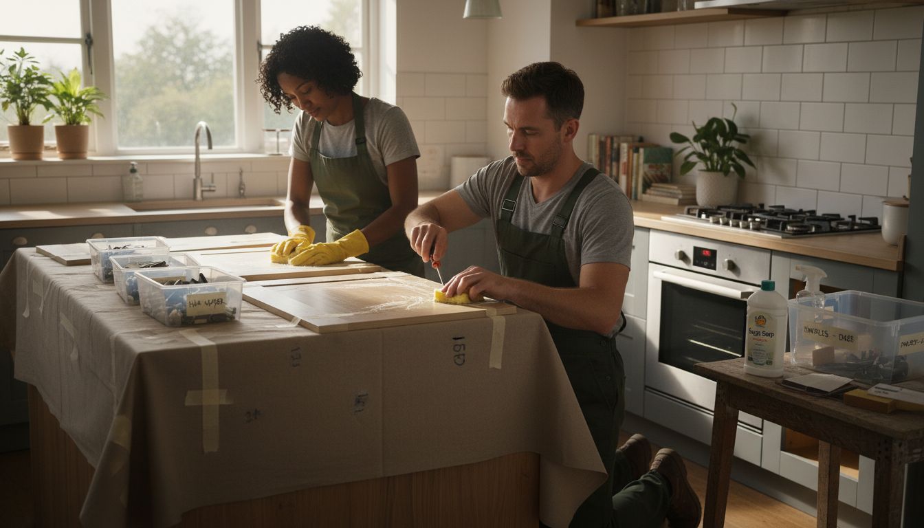 Kitchen Unit Painting Tutorial for a Flawless Finish - WordPress